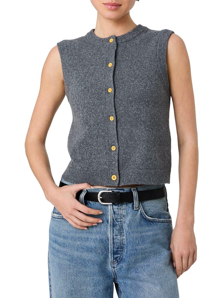 FRENCH CONNECTION French Connection Aleyna Contrast Button Sweater Tank